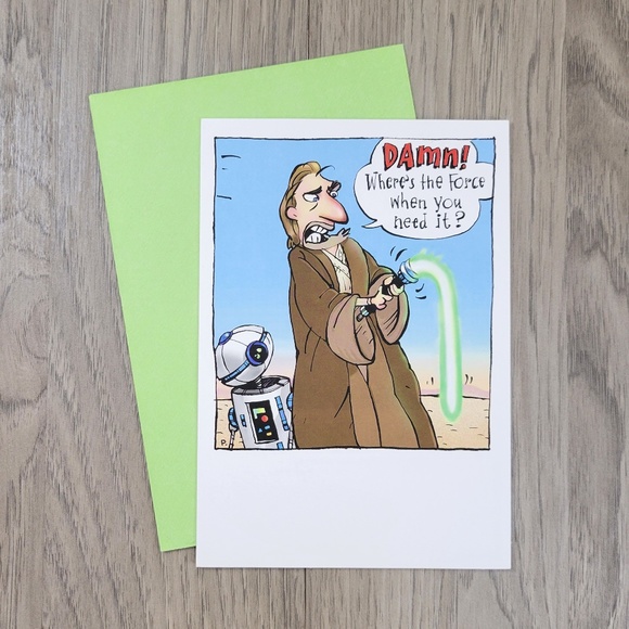 Hallmark | Party Supplies | Star Wars Funny Birthday Greeting Card For ...